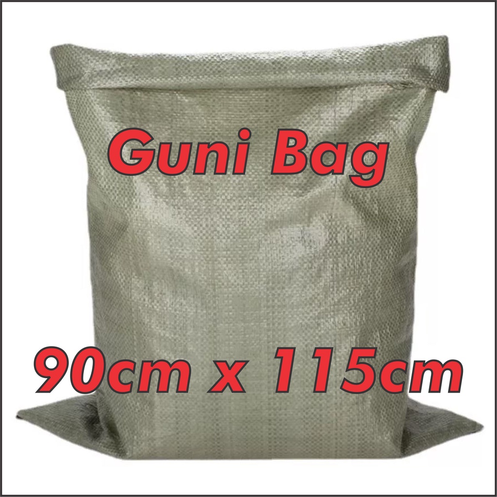 BikersManiac Guni Bag Woven Hijau Beg Guni Bag Guni Besar Green PP ...