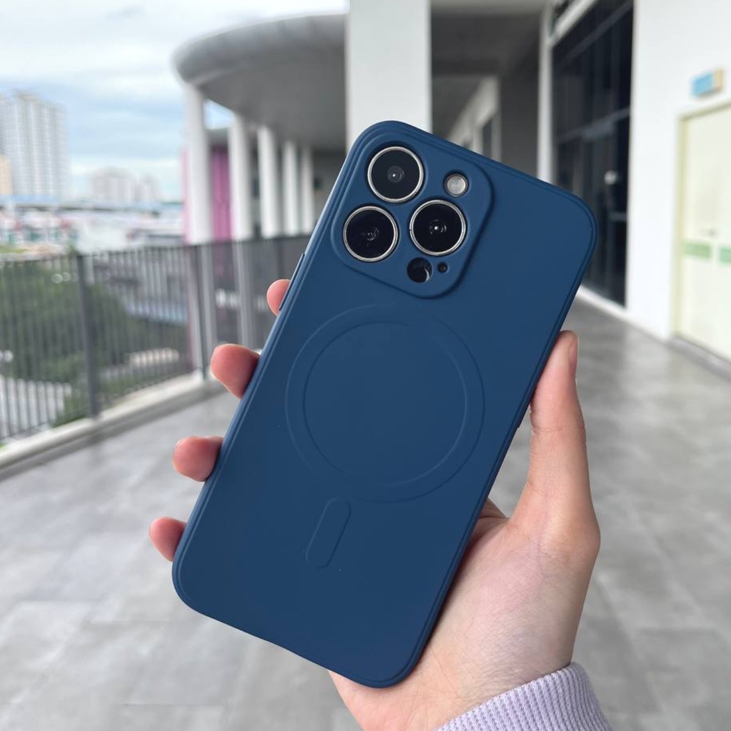 MojoSkins Protective Cover Liquid Silicone Thick Lens Magnetic Wireless ...