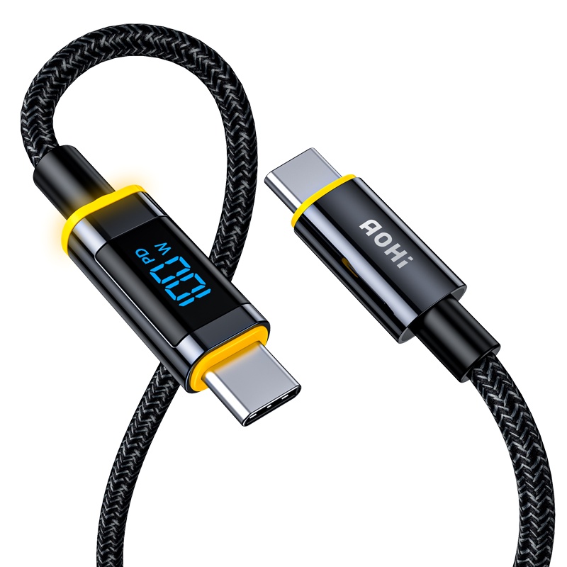 Aohi Magline USB C Nylon 140w Type C fast charging cable AOC-L010 super ...