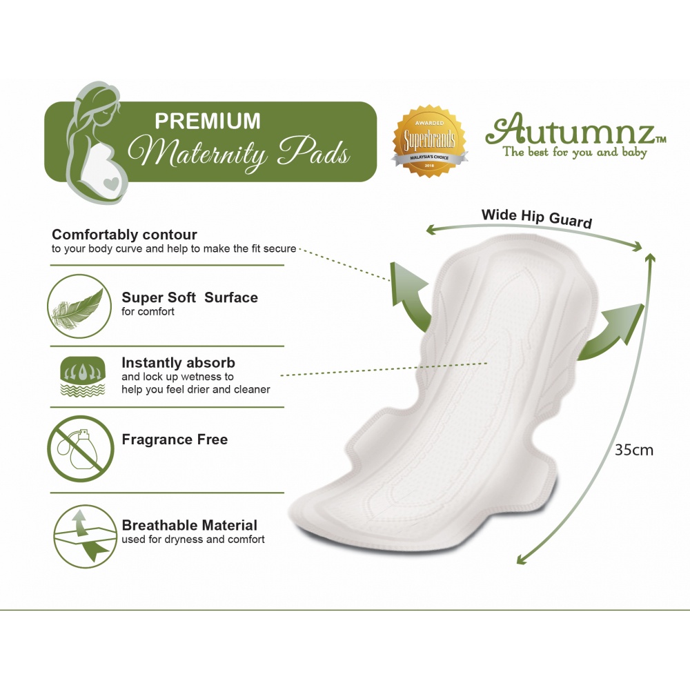 Autumnz Premium Plus Maternity Pads | Postpartum Pad Ibu Bersalin ...