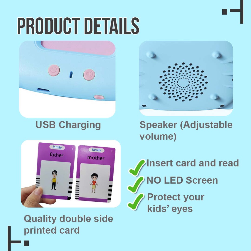 ⭐Moo Baby Mainan Belajar Abc Card For Kid Flash Card for Baby Learning ...