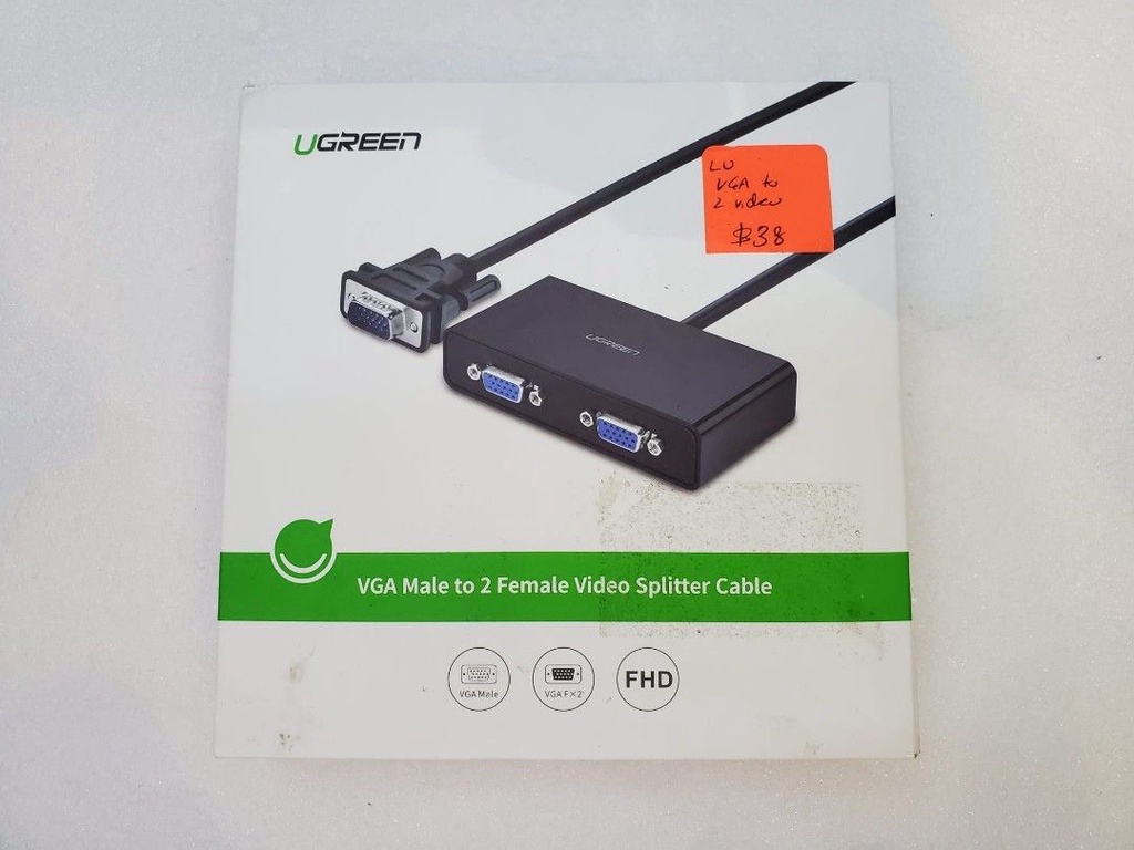 UGREEN VGA Splitter (1 VGA Male in to 2 VGA Female Out) 1080P 60Hz ...