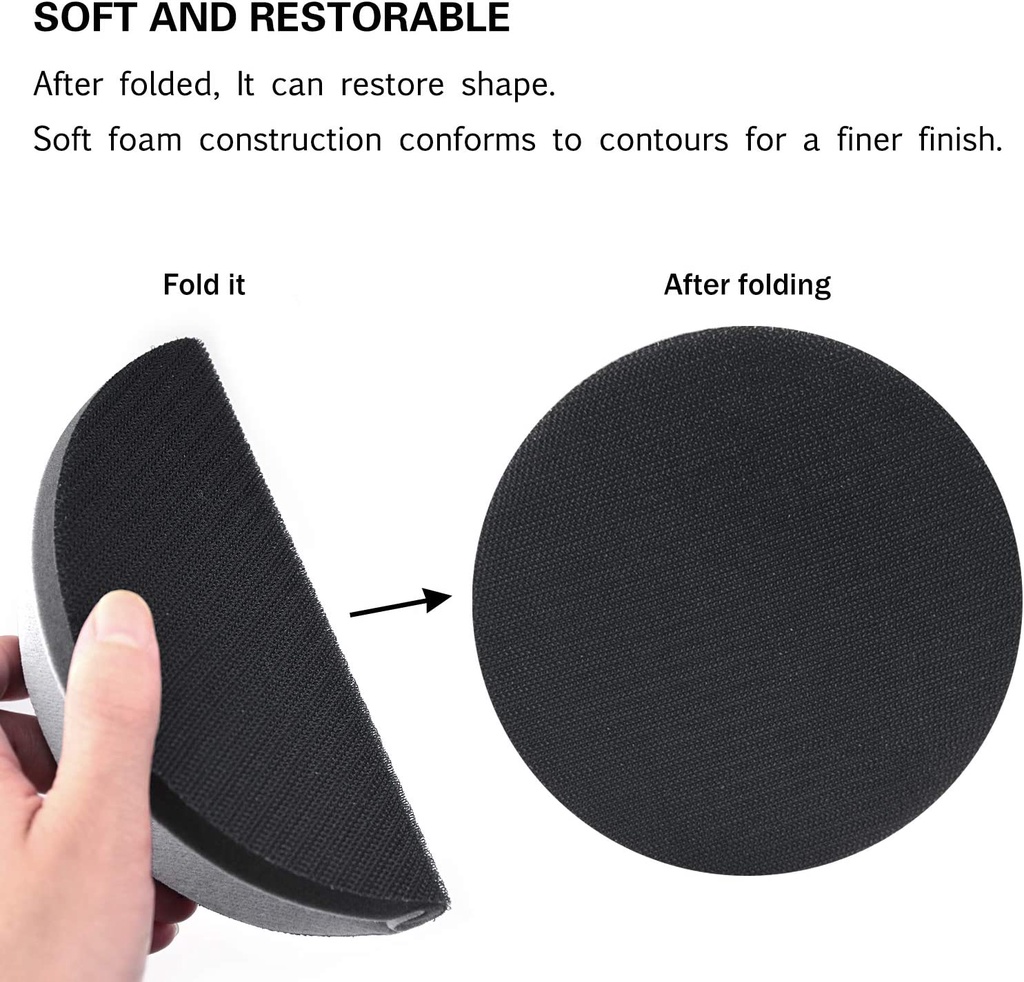 4"/5"/6" Soft Sponge Interface Pad 【 Buffer Float 】 Flocking Sponge ...