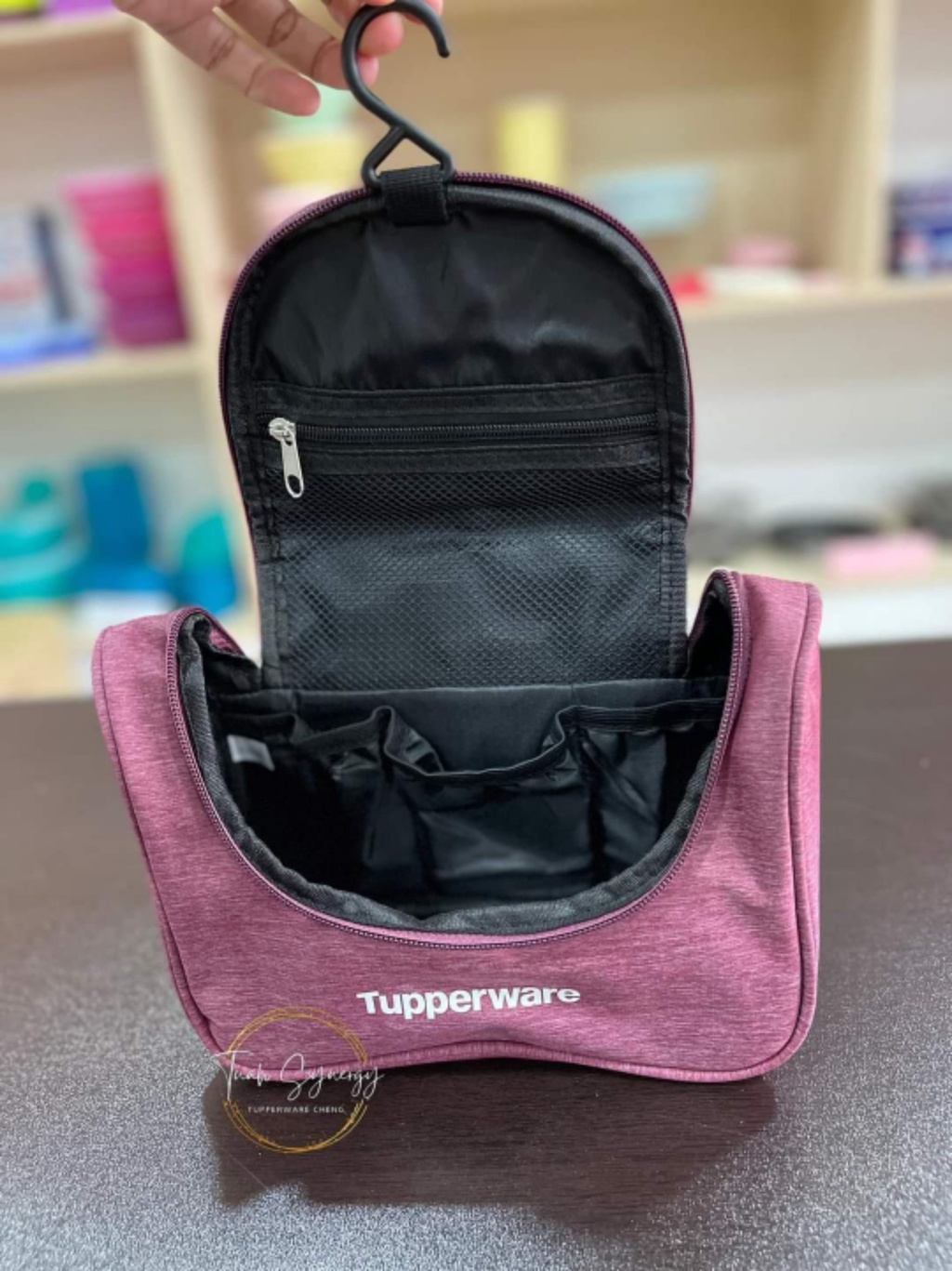 Tupperware Sling Bag (KitBag Blue Recycle Bag) Ruby To Go Pouch Beg ...