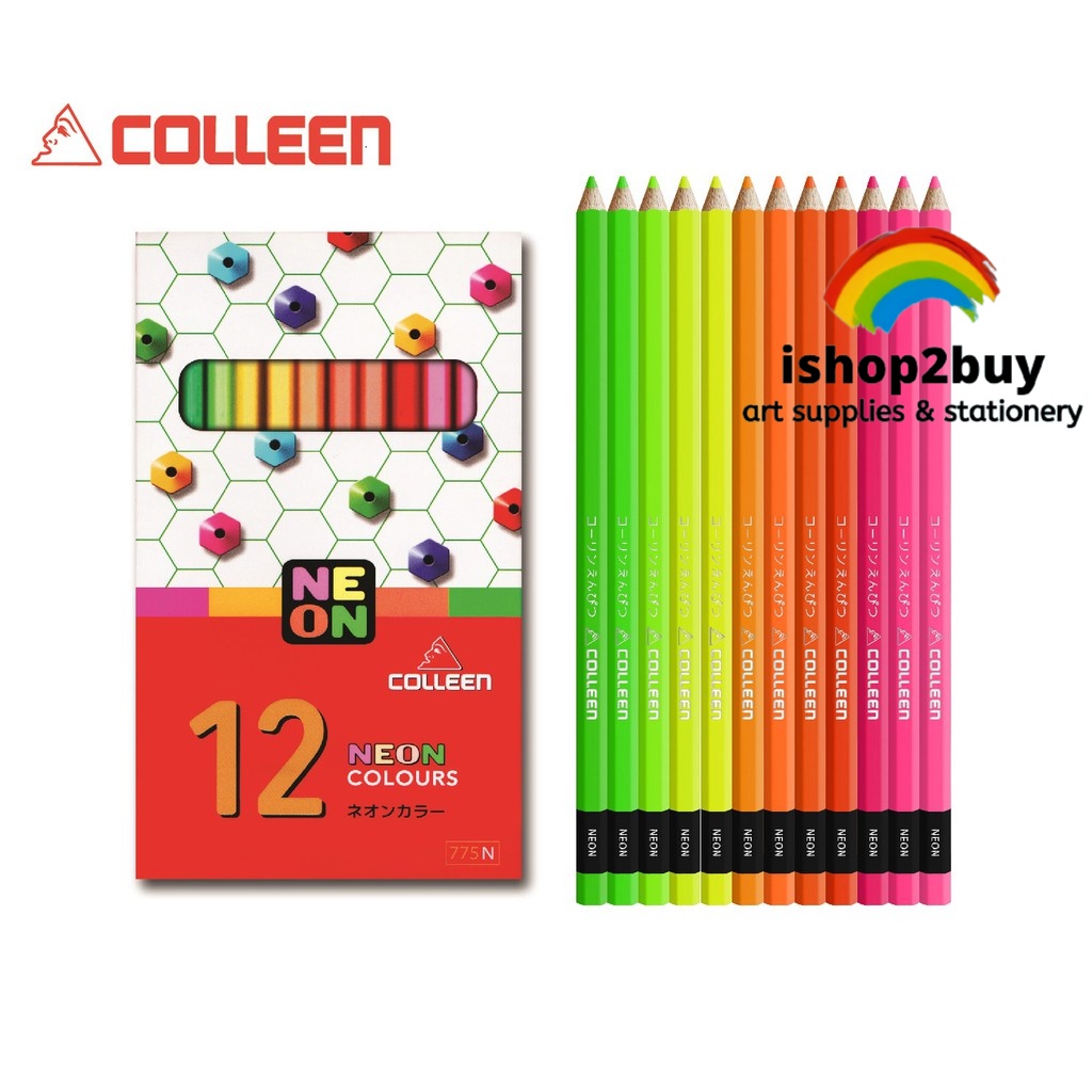 COLLEEN Color Pencil Hexagon Colour Pencil 12 48 60 72 Colors 775 ...