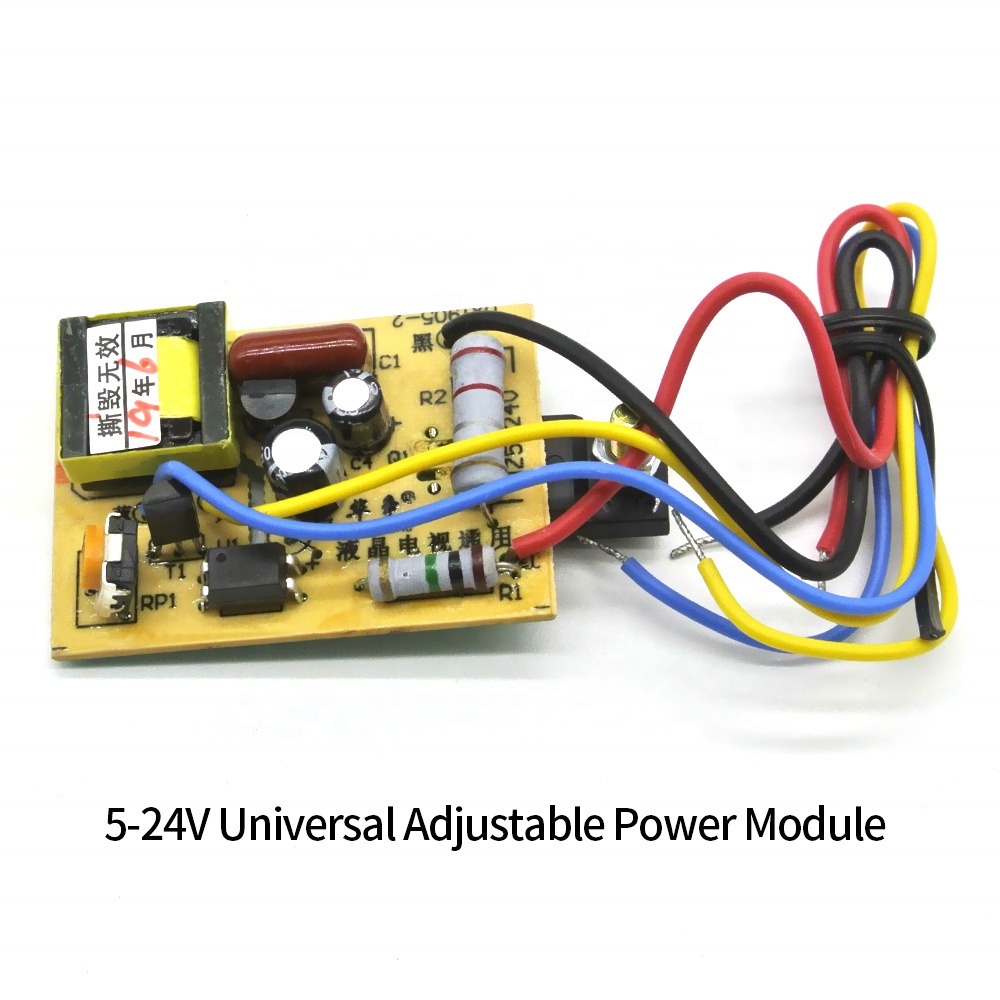 Gacun 4 Wire adjustable 5v - 24v Universal Power Supply Module 14 - 60 ...