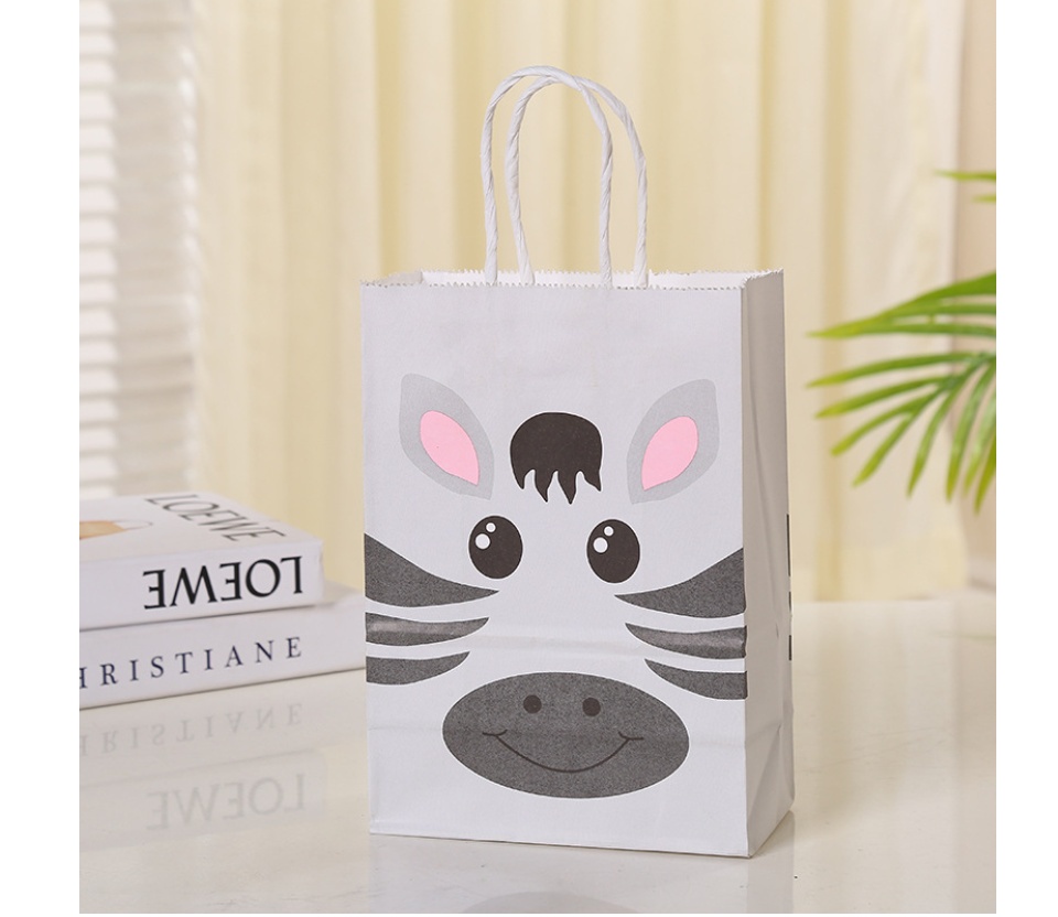 Animal Paper Bag with handle Gift Cookies Packaging Party Doorgift ...