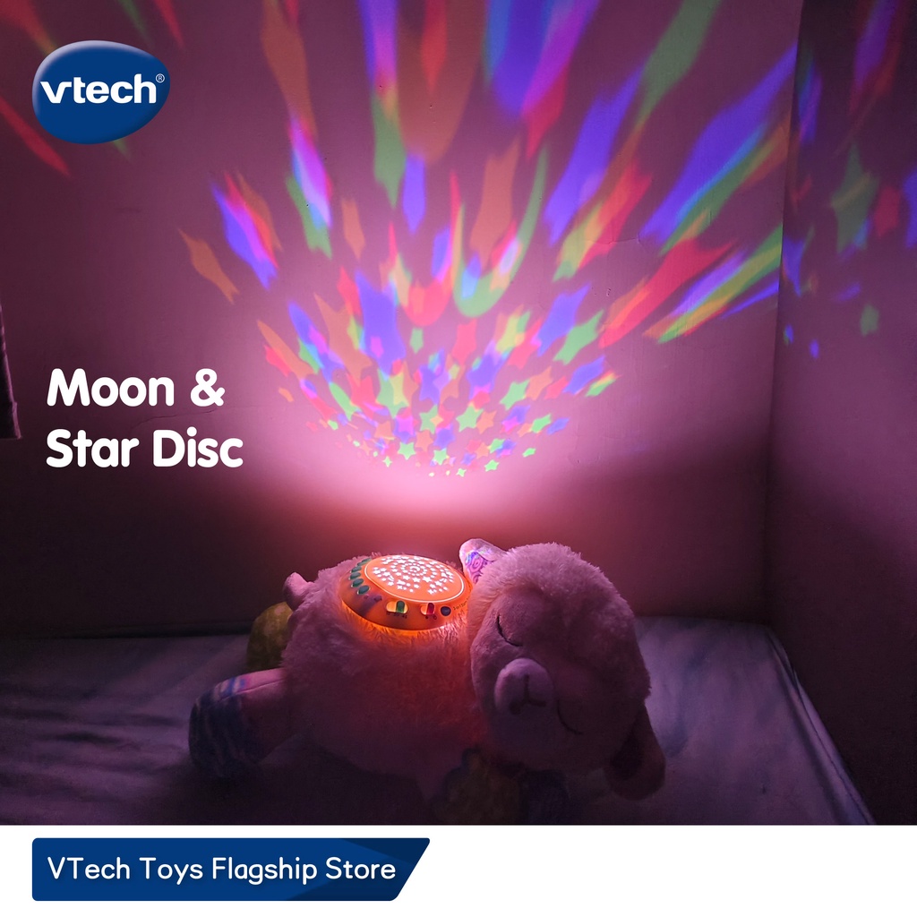 VTech 3 in 1 Starry Skies Sheep Soother with 3 projector disc crying ...
