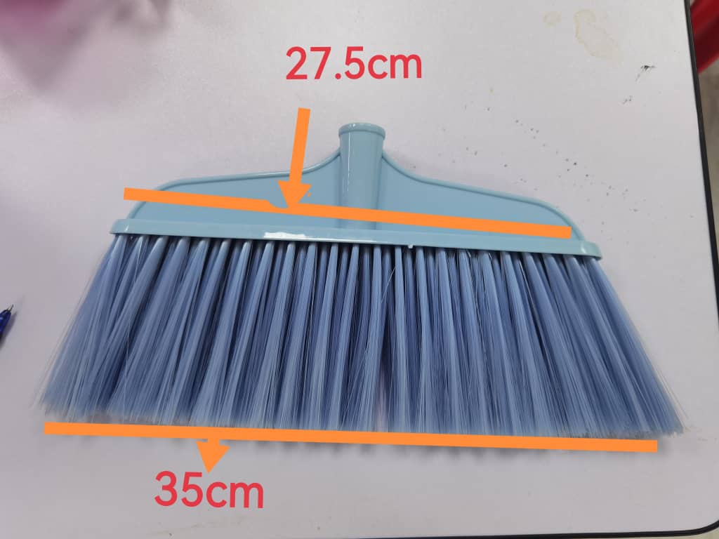 Soft Broom Head Penyapu Plastik Curve & Bristle Household Office Broom ...