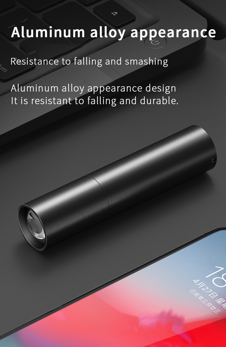 X-TIGER LED Flashlight USB Rechargeable Mini Portable Light Lamp Super ...