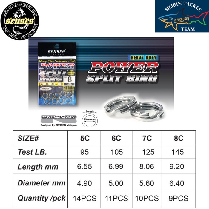 SENSES POWER SPLIT RING Heavy Duty 🔥 | Shopee Malaysia