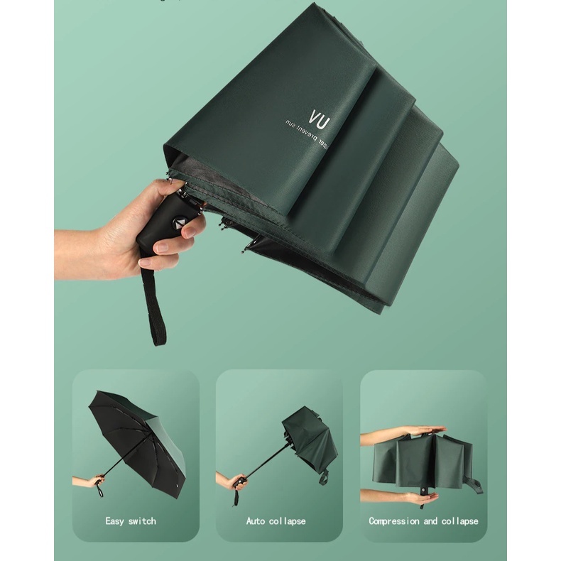 UV Automatic Foldable Umbrella Auto Open Close One Handed Umbrella ...