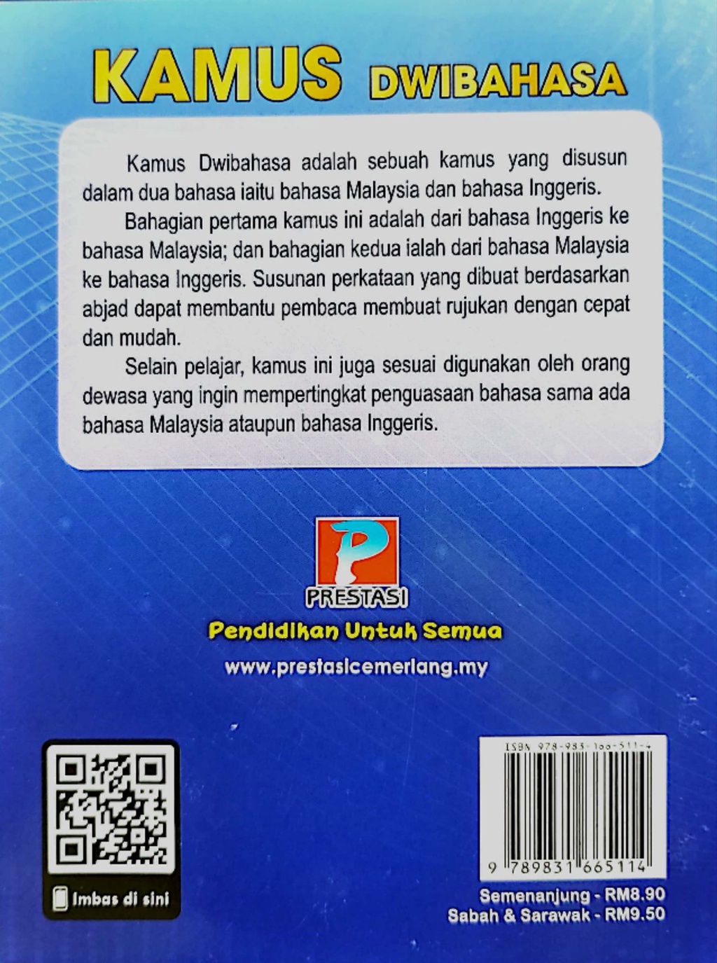 KAMUS DWIBAHASA BI-BM , BM-BI (PRESTASI) | Shopee Malaysia