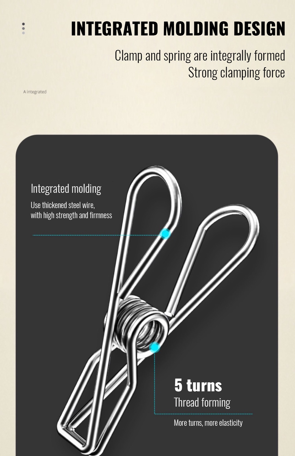 30clips Collapsible Anti Wind Clips Multifunction Stainless Steel ...