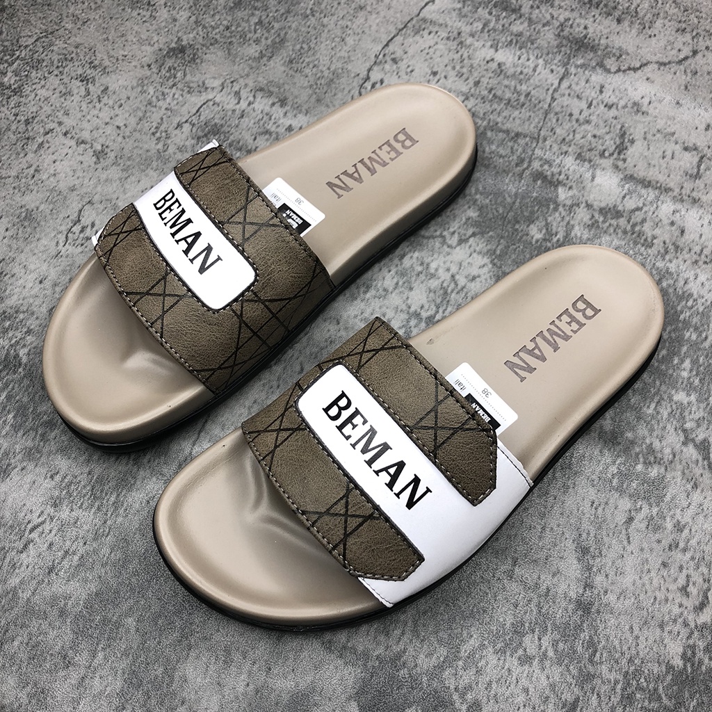 Beman BM4 men's sandals with cross-strap leather, very beautiful ...