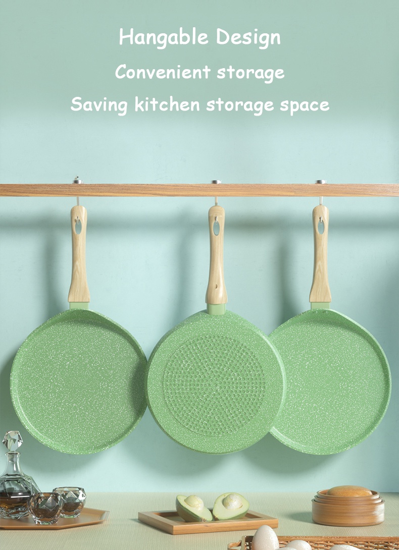 S&S【Local Ready Stock】 Green Frying Pan Nonstick Omelette Pan Pancake ...