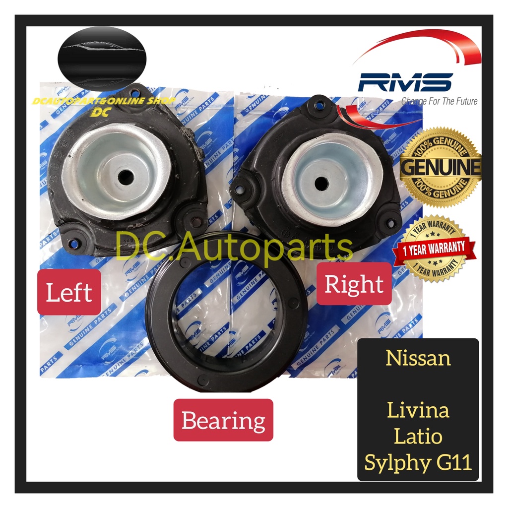 RMS ABSORBER MOUNTING / BEARING NISSAN LIVINA LATIO 1.6 1.8 SYLPHY G11 ...