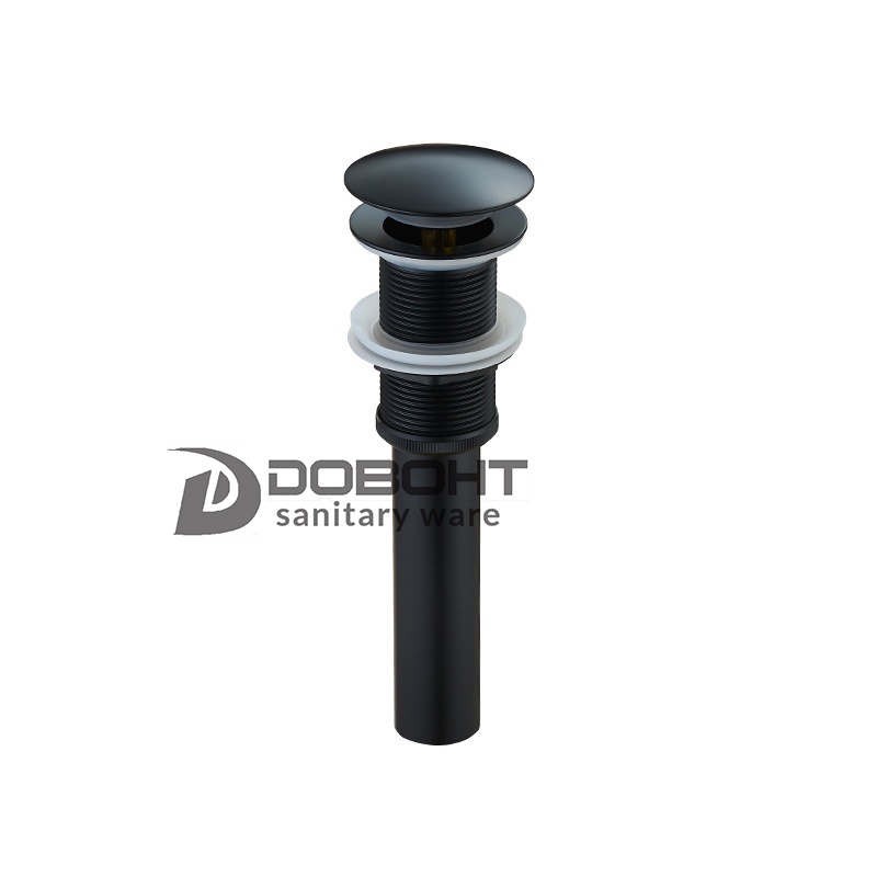 DOBOHT black color pop up waste traps without hole for basin W001-BL ...