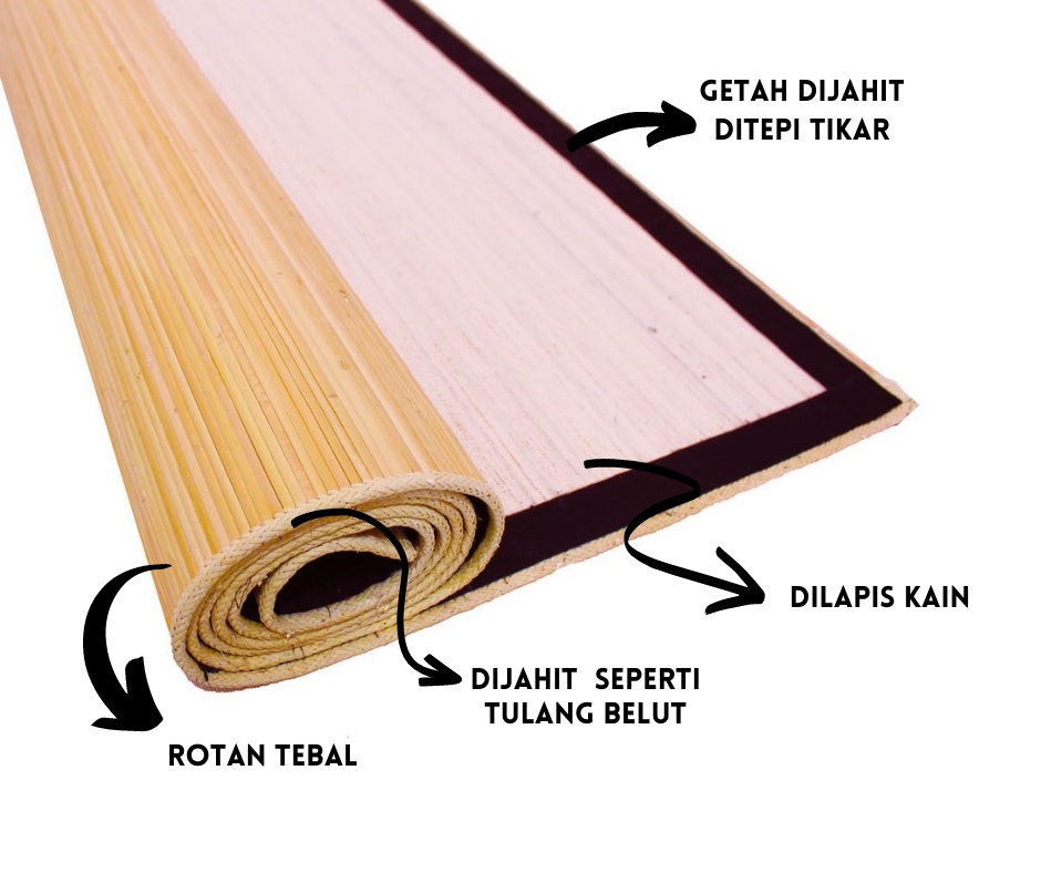 Tikar rotan sarawak original Lampit | tikar sarawak | tikar rotan murah ...