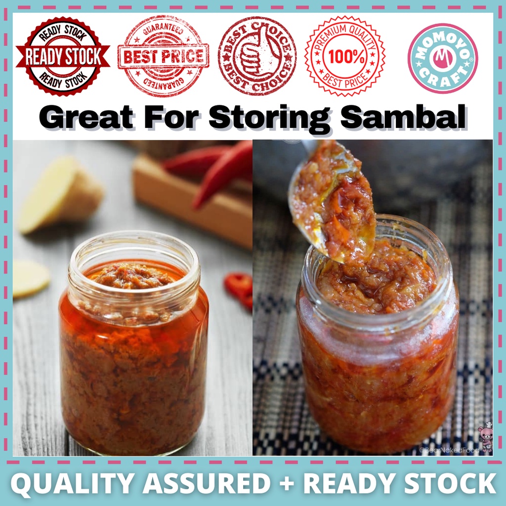 Momoyocraft Sambal Botol Plastik Sambal Plastic Jar Sambal Container ...