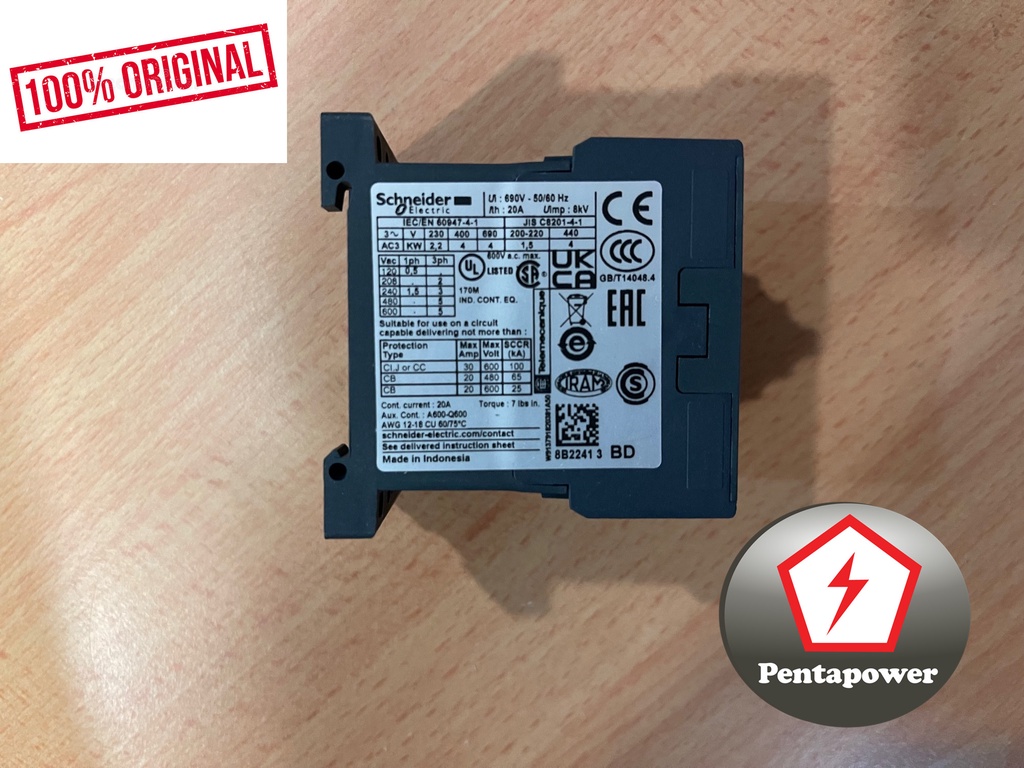 Schneider LP1K0910BD TeSys K contactor - 3P - AC-3