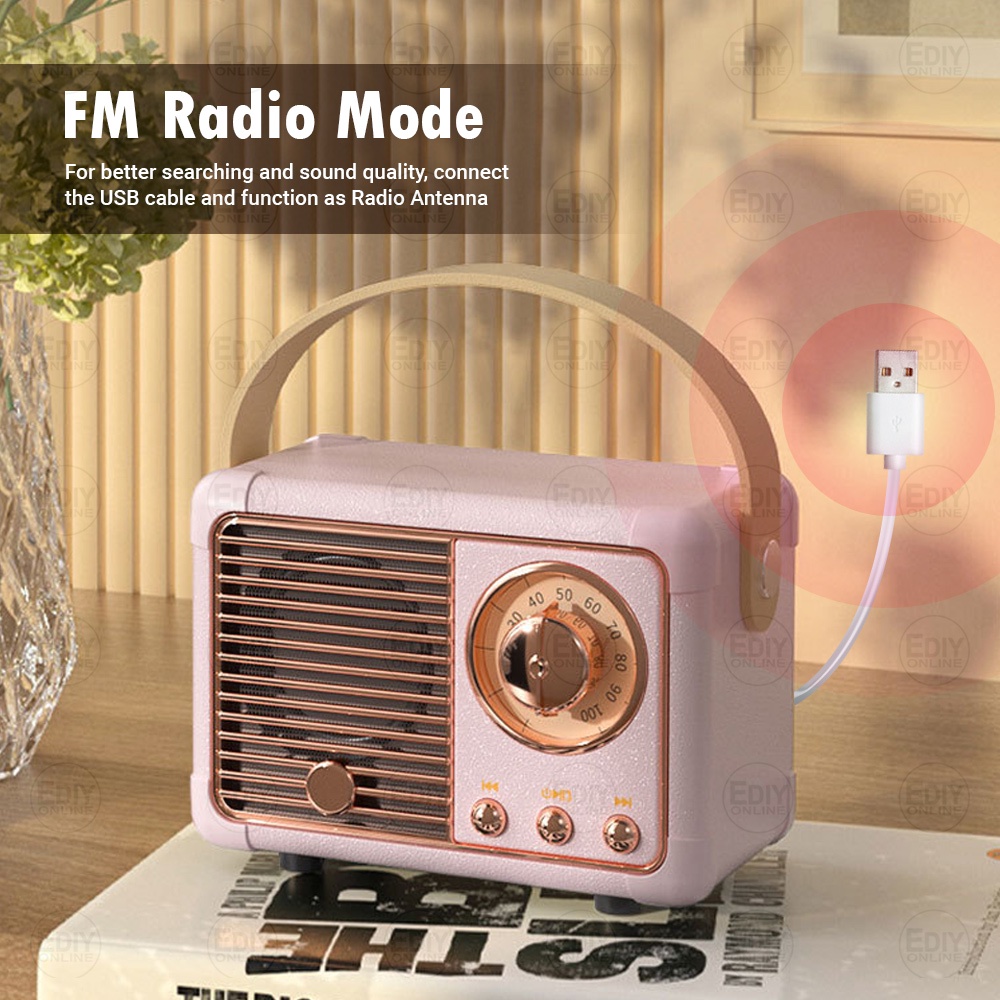 Rechargeable Wireless Classical Antique Retro Portable Mini Small ...