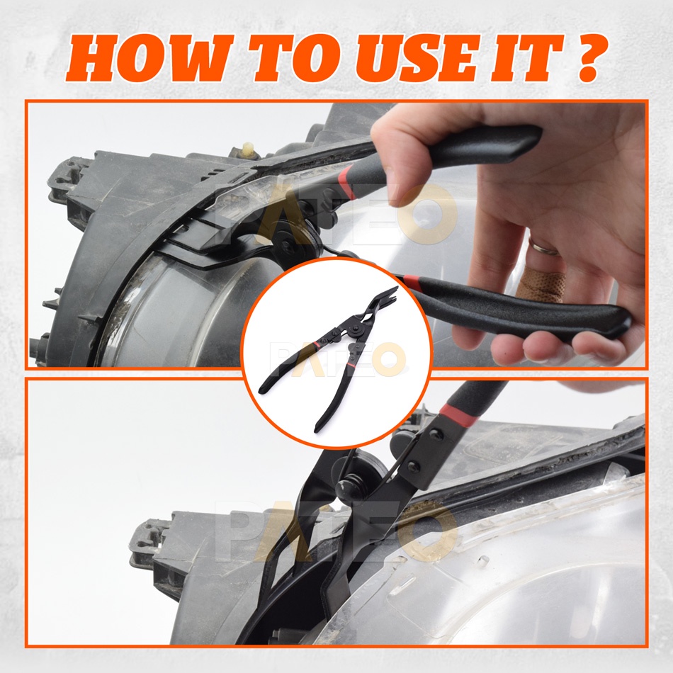 Headlamp Retrofit tool for headlight open spread plier closure clamp ...