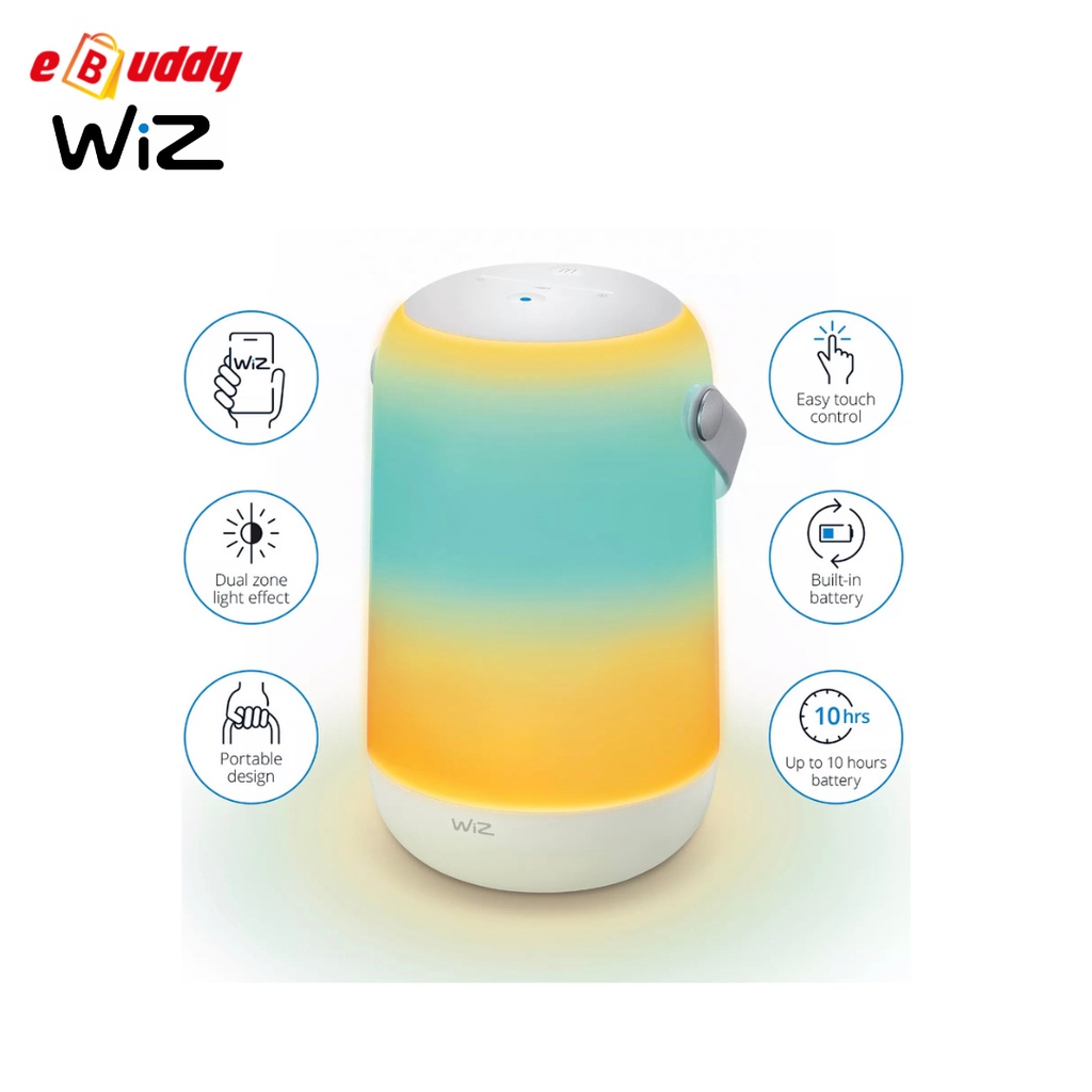 PHILIPS WiZ LED Wireless Rechargeable Portable Dual Zone Light ( 13.5W ...