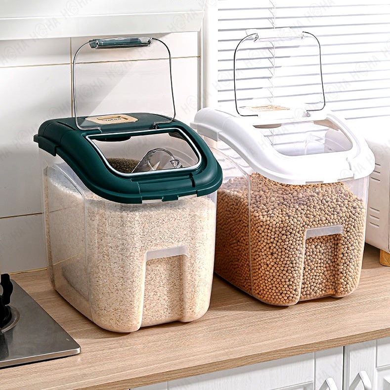 5/10KG Kitchen Rice Storage Box Rice Box Rice Bucket Moisture-proof ...
