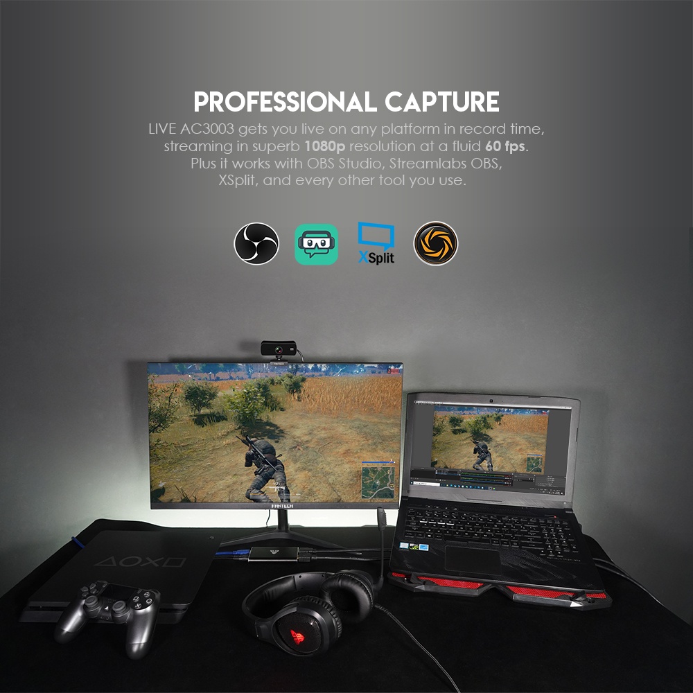 Fantech AC3003 Live FHD 1080P 60FPS Video Capture Card USB3.0 Gaming ...