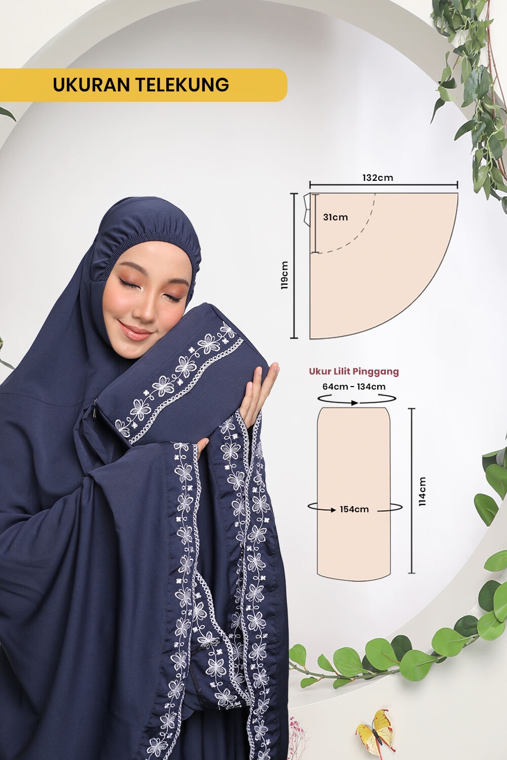 Telekung Rawdah •Wardeena Series{FREE Beg Telekung Compact} | Telekung ...