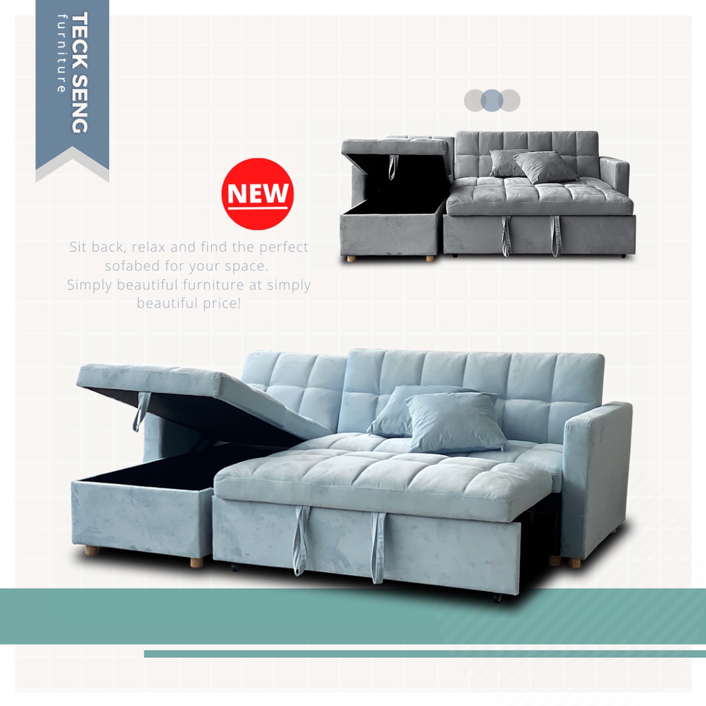 [NEW LAUNCH - Free 2 Pillow] 3 Seater Sofa Set L Shape Sofa ...