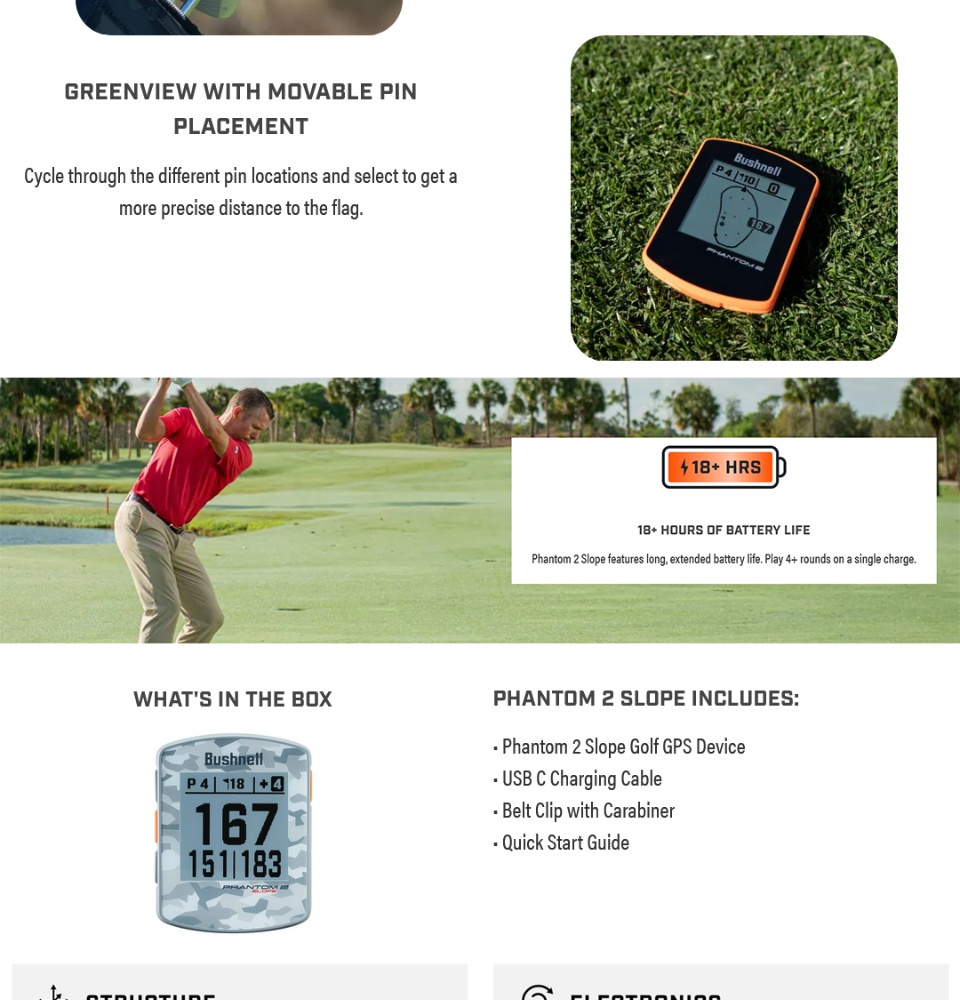 Bushnell Golf Phantom 2 Slope - preloaded with more than 38,000 ...