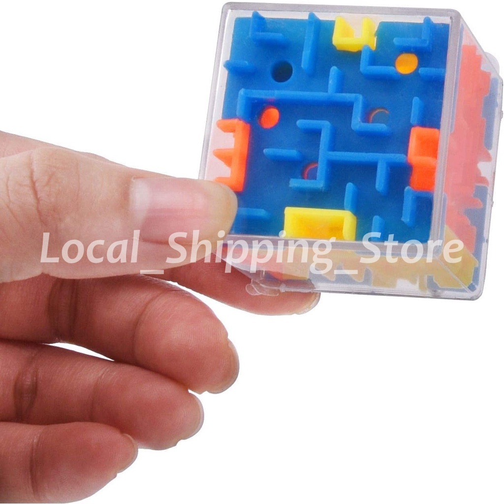 3D Magic Cube Maze / Kids Portable Mini 3D Maze Fingertip Cube ...