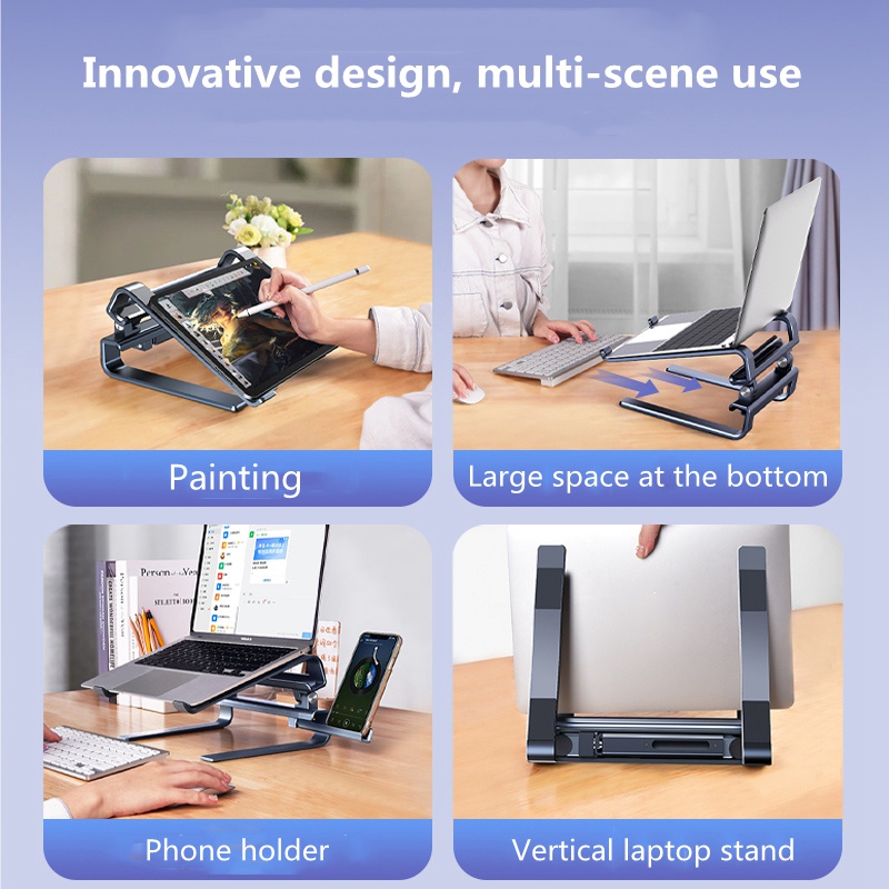 OATSBASF Z12 Aluminum Alloy Laptop Stand Ergonomic Computer Stand ...