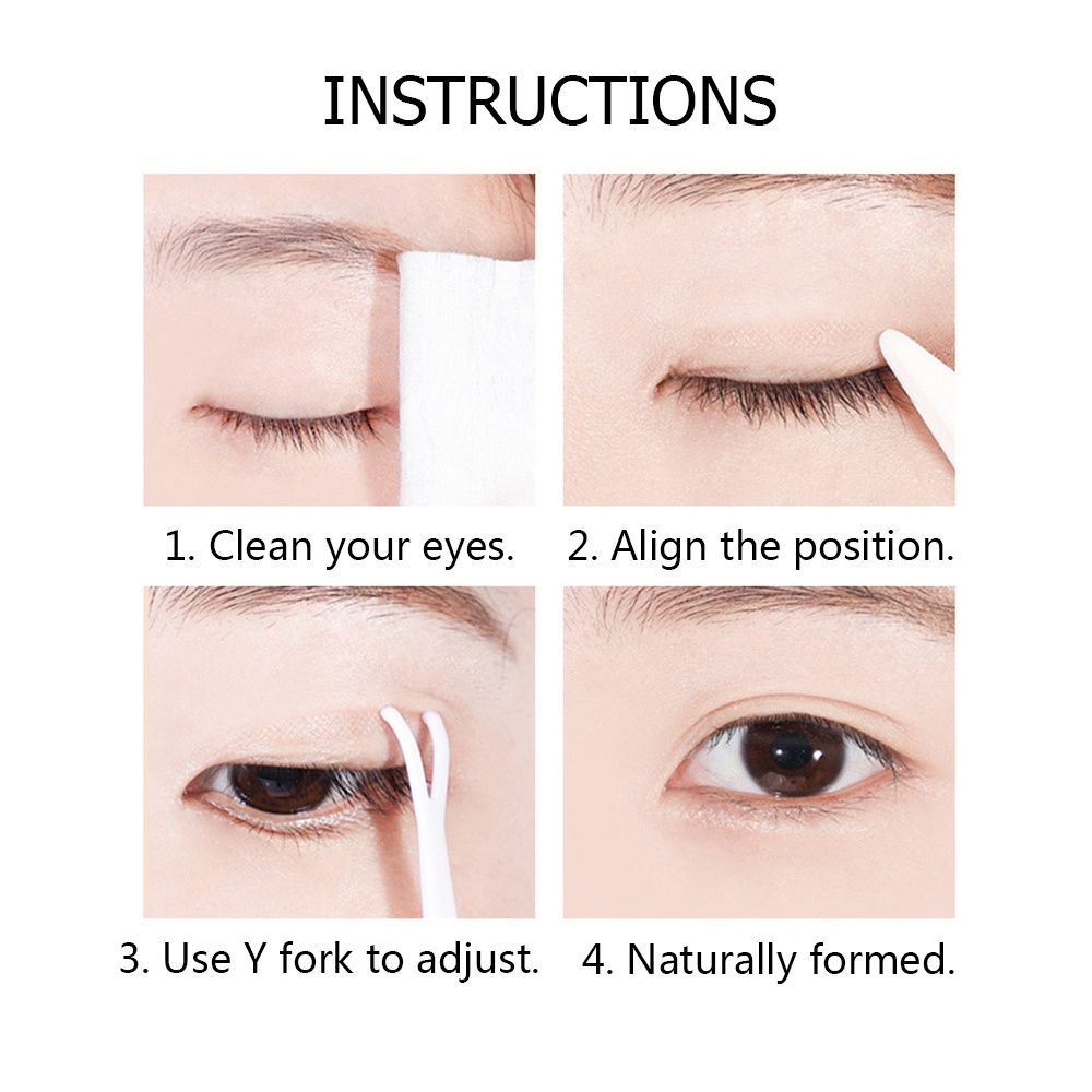 600PCS Invisible Eyelid Sticker Lace Eye Lift Strips Double Eyelid Tape Adhesive Stickers Eye ...