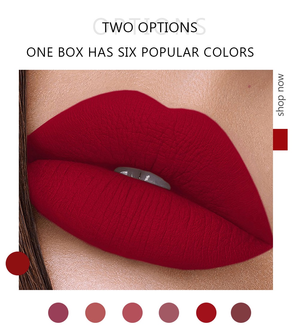 Makeup Lipstick Is Not Easy To Dip Cup Matte Liquid Lipstick Waterproof ...