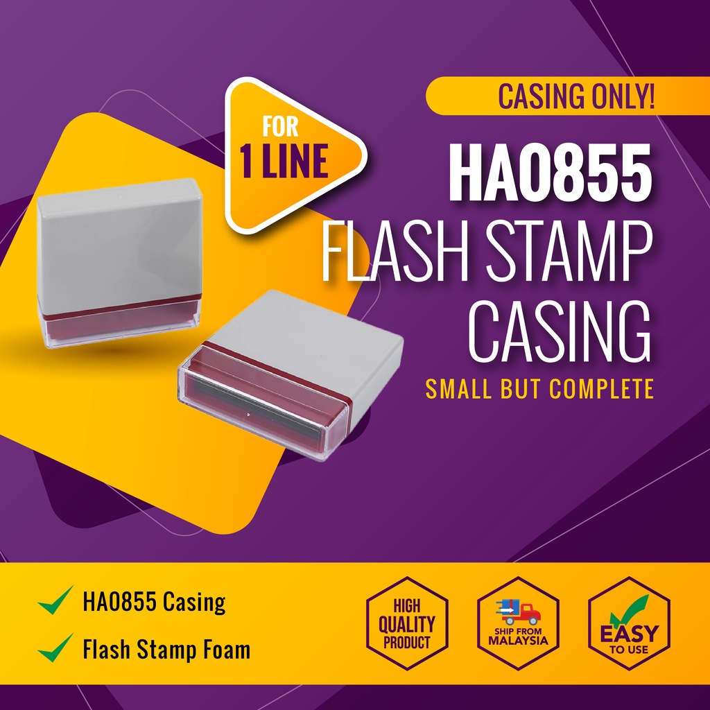 HA 0855 Flash Stamp Casing with 7mm Photosensitive Foam (CASING ONLY ...