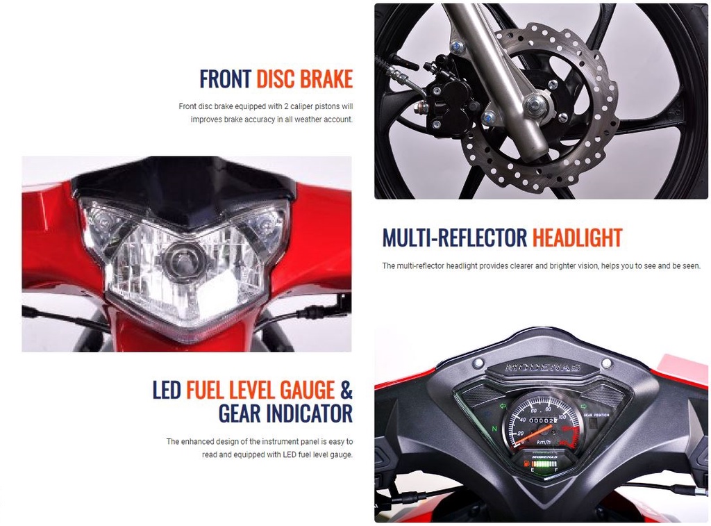 (NEW UNIT) MODENAS MR3 Disc Baru Motor MR 3 Kriss Motorcycle Motosikal ...