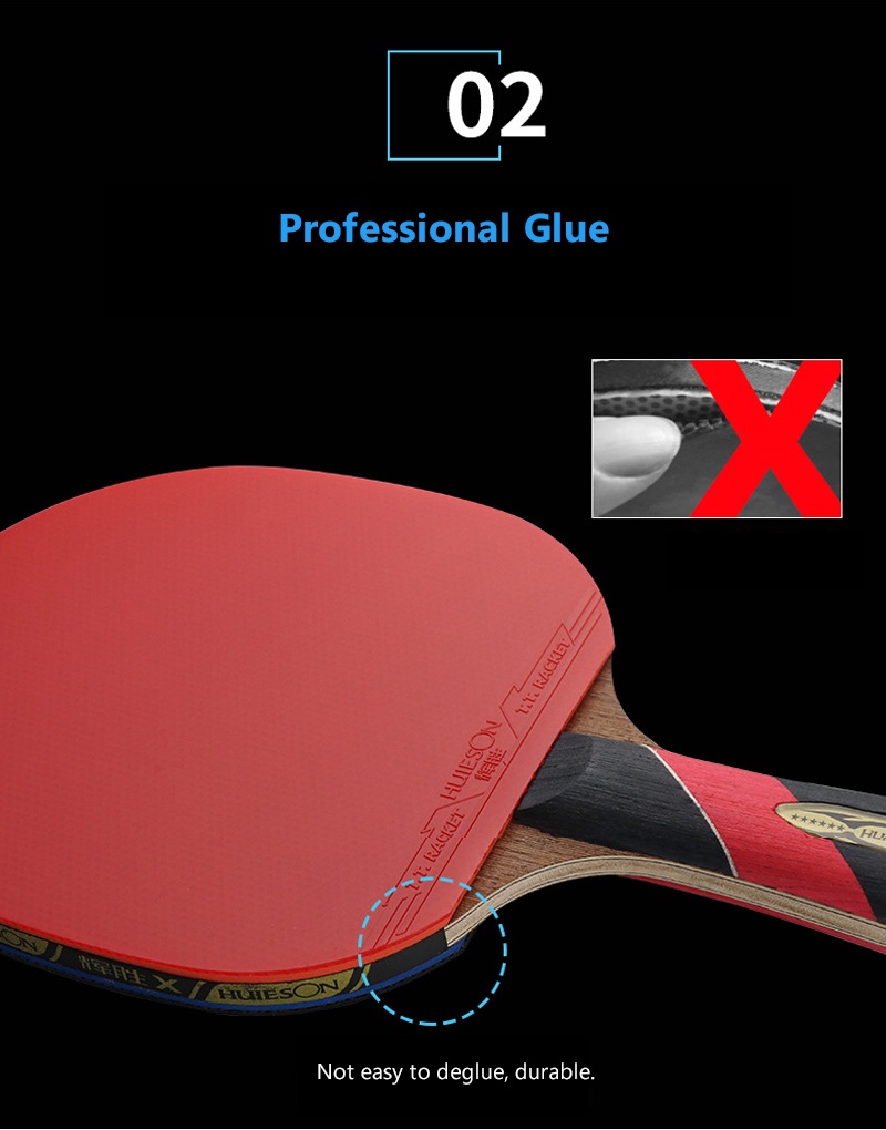 Huieson 5/6 Star Table Tennis Racket Carbon Offensive Ping Pong Racket ...