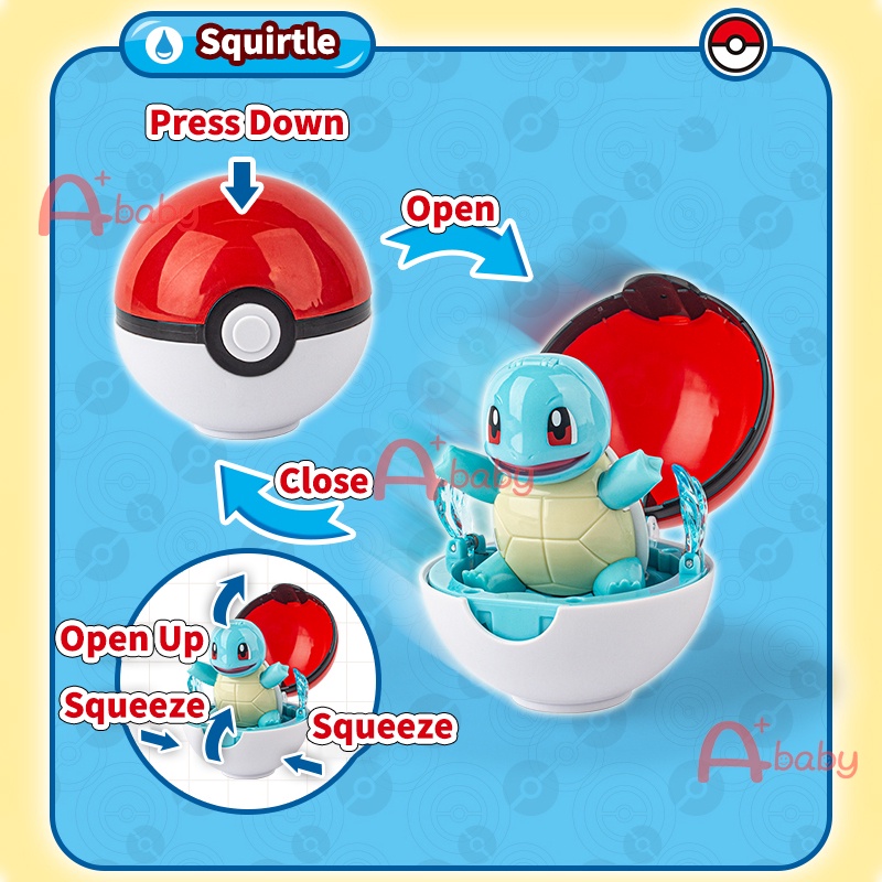 [A+baby] Pokemon Transformation Figure Pokeball（Pikachu/Charmander ...