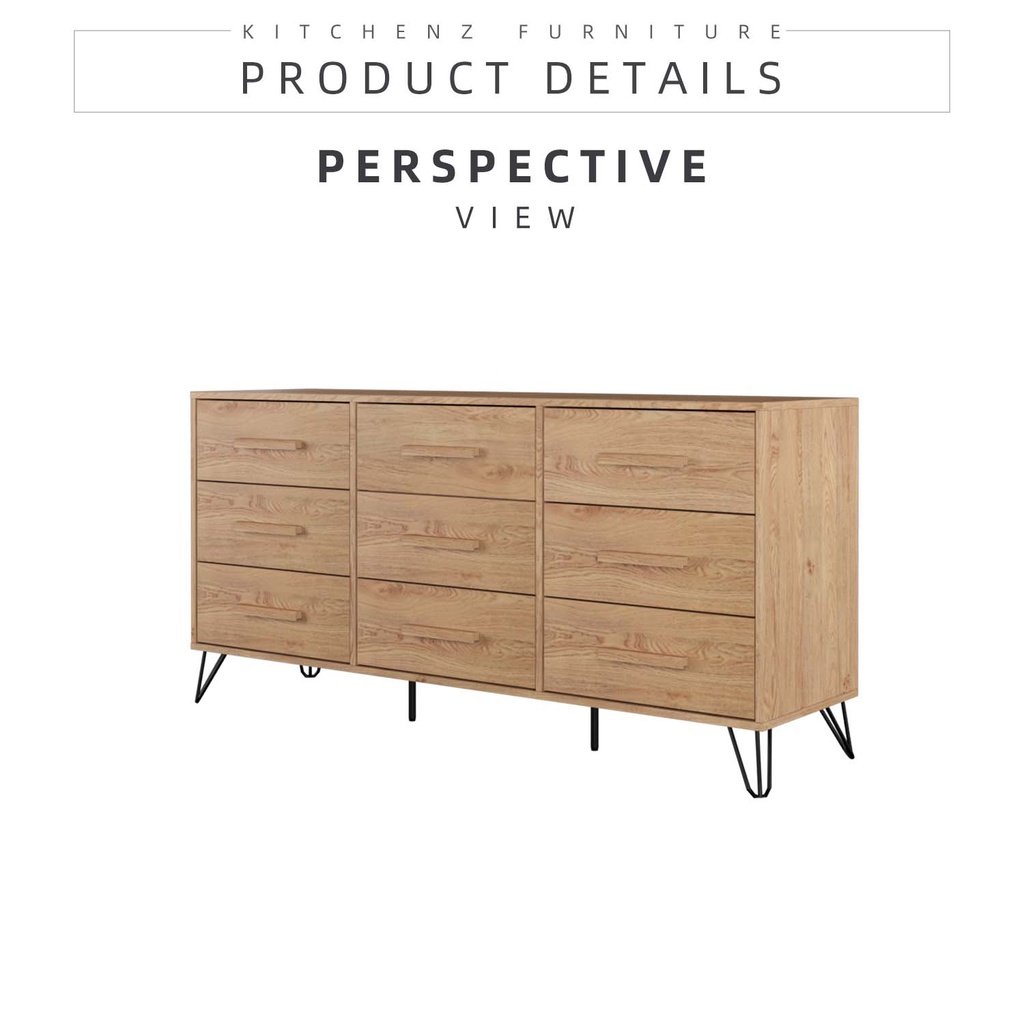 KitchenZ Chester Series 5Ft Display Cabinet with Drawer Storage Cabinet ...