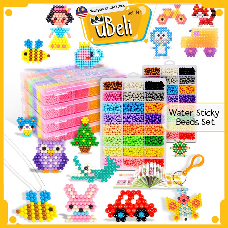 [uBeli] Mainan Manik Accessories Water Mist Magic Beads 3D Handmade DIY ...
