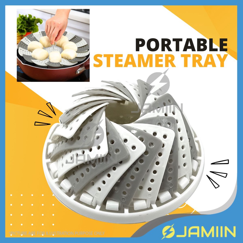 FOLDABLE Food Steamer Pengukus Mini Dim Sum Steamer Makanan Frozen ...