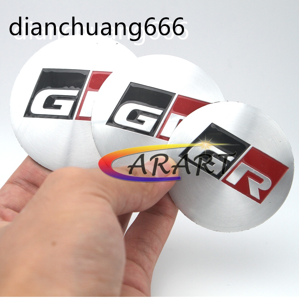 4pcs 56/60/65mm Gr Sport Car Wheel Center Stickers Hub Cap Decal For ...