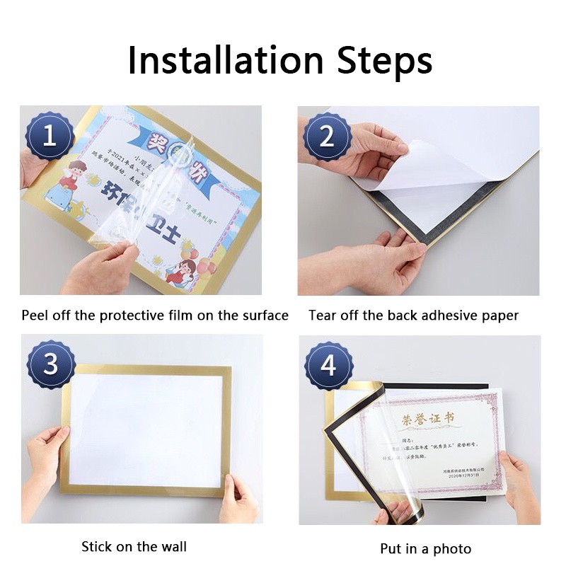 Multiple A4 Magnetic Display Board A5 A6 Magnetic Display Sticker ...