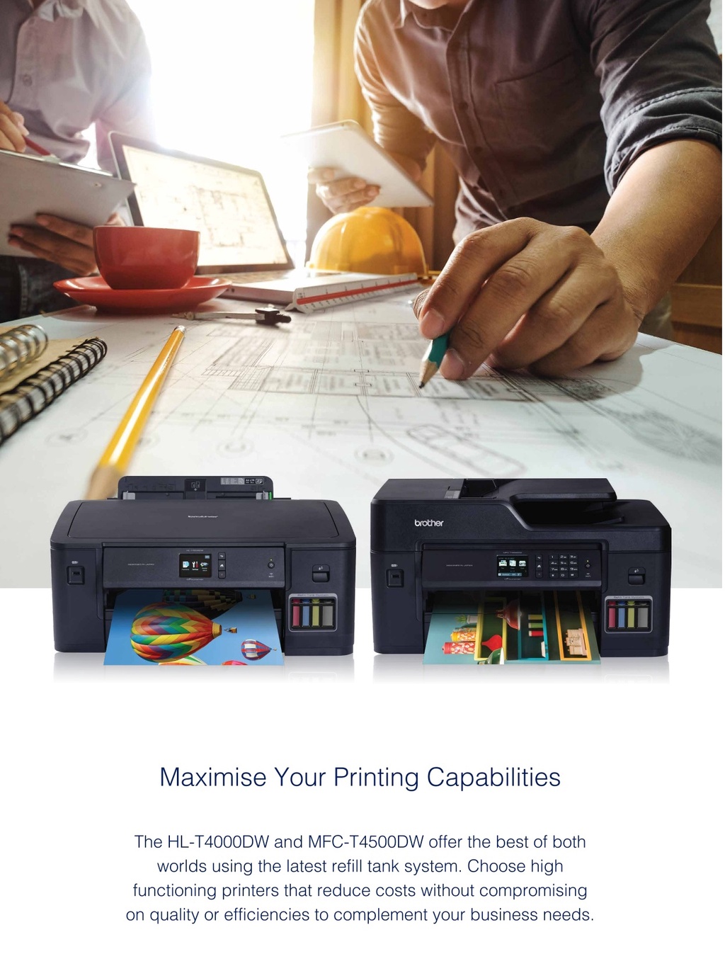 Brother Colour Inkjet Refillable Ink Tank Printer A3 A4 3in1 Wireless ...