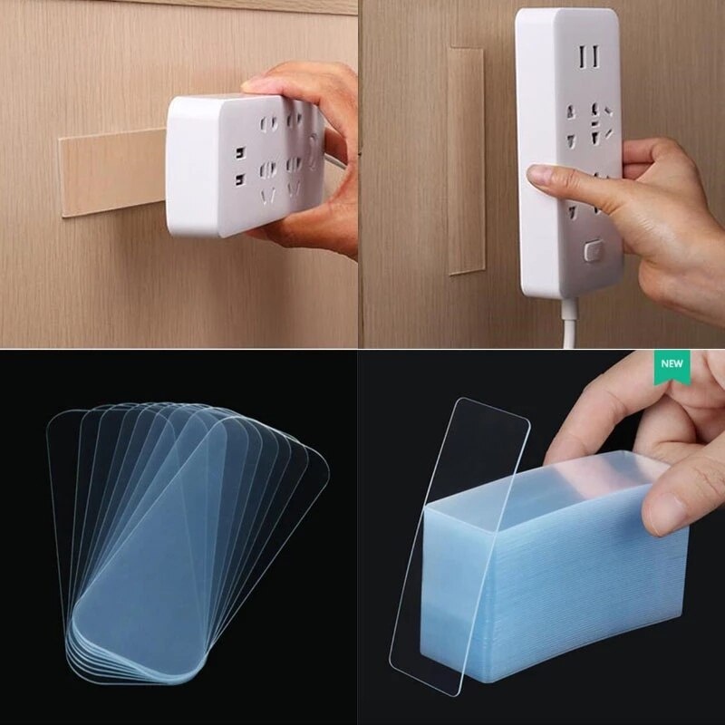 EZYLITTLES 60pcs/Box Transparent Double Sided Adhesive Tape CNY ...