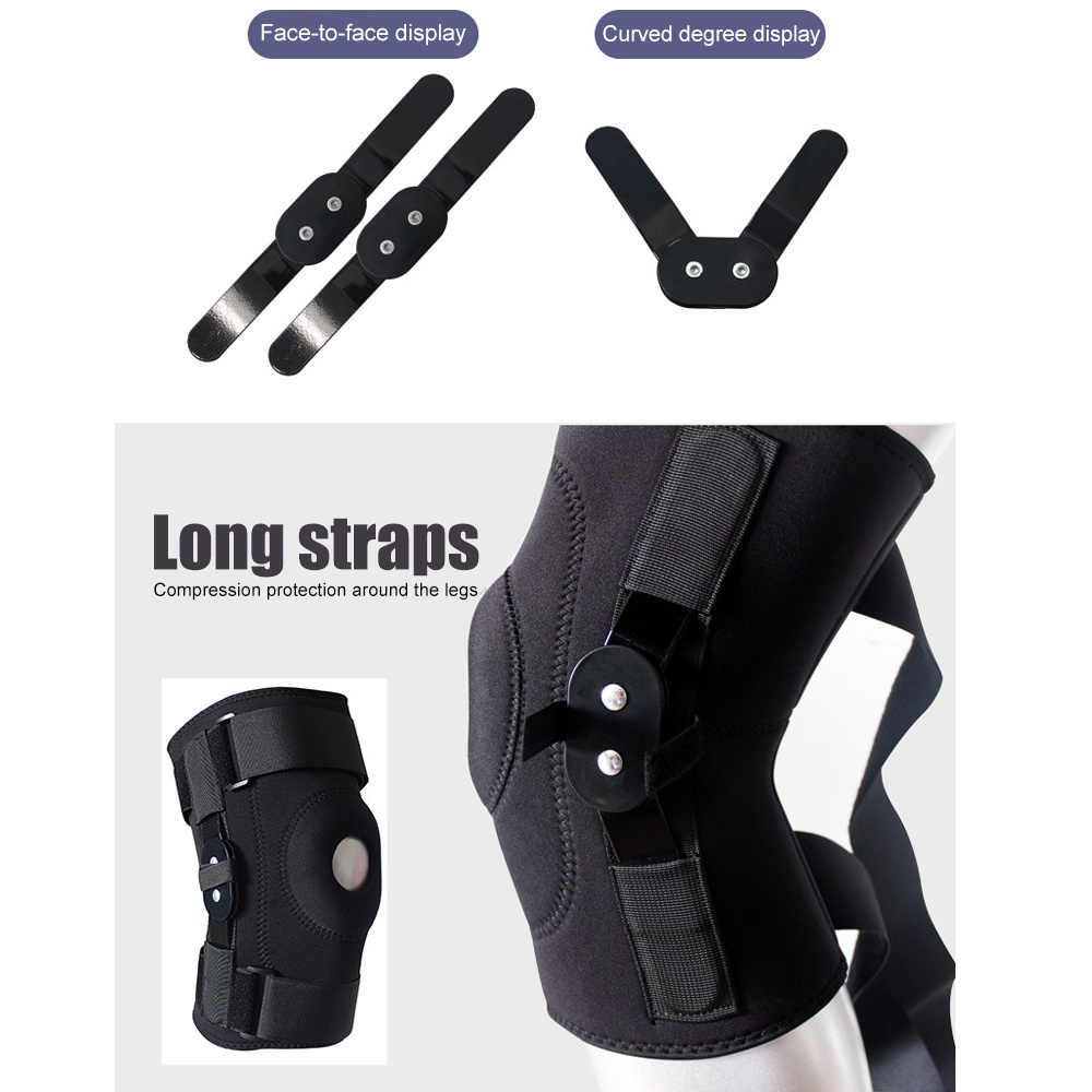 SPOSAFE 1Pcs Knee Protector with Removable Dual Side Stabilizers Hinged ...