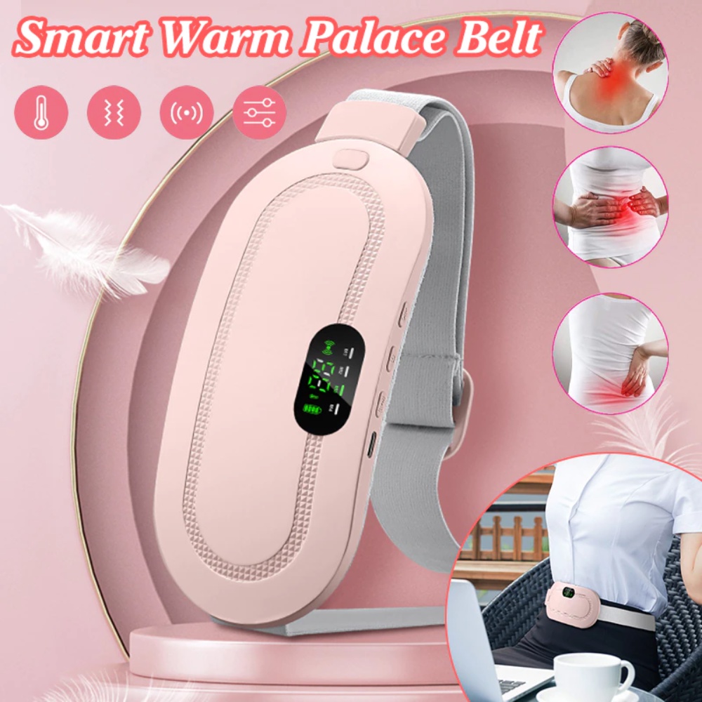 Smart Electric Heating Belt Menstrual Period Pain Cramp Reliever Pad ...